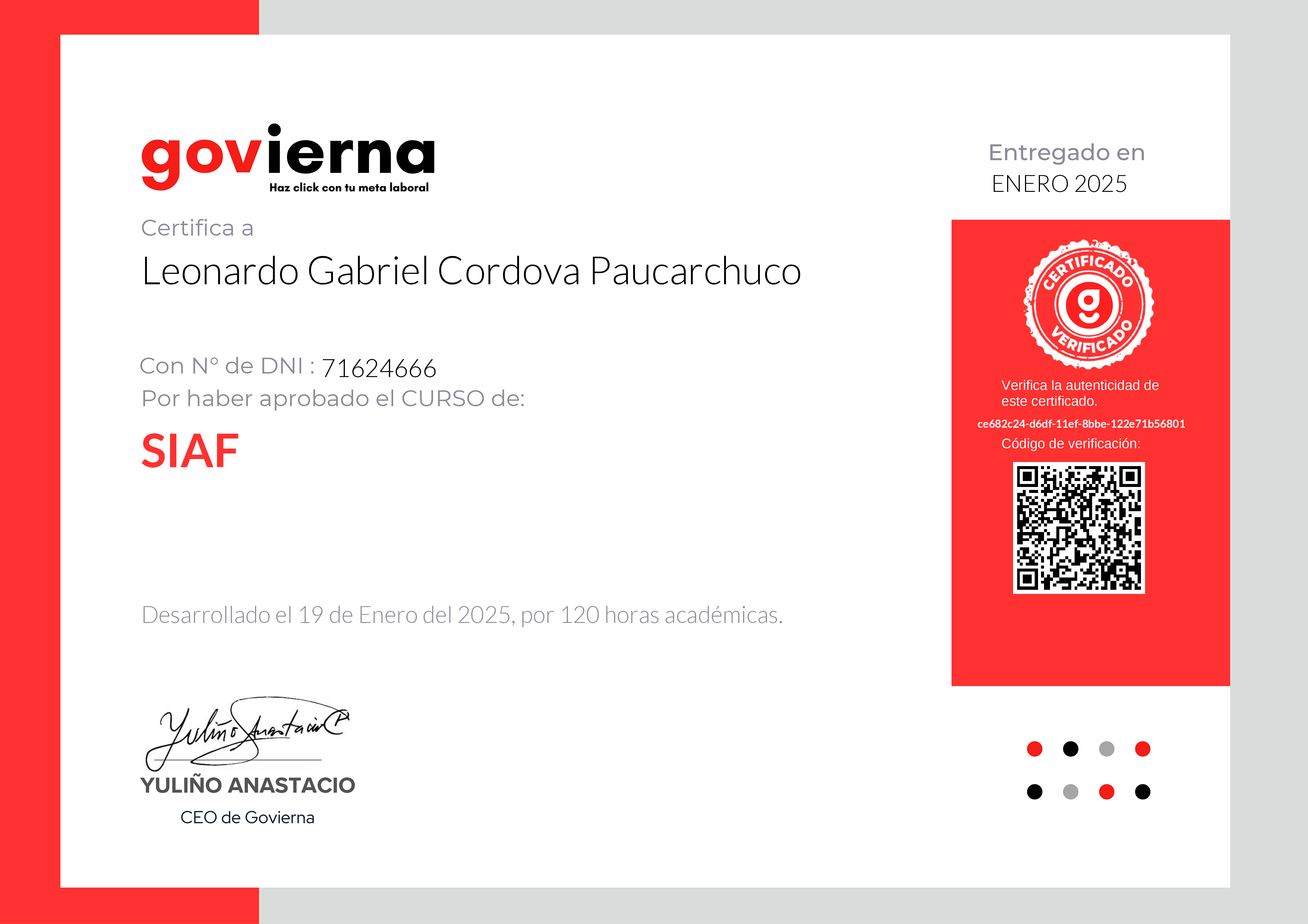 SIAF - Govierna Platform