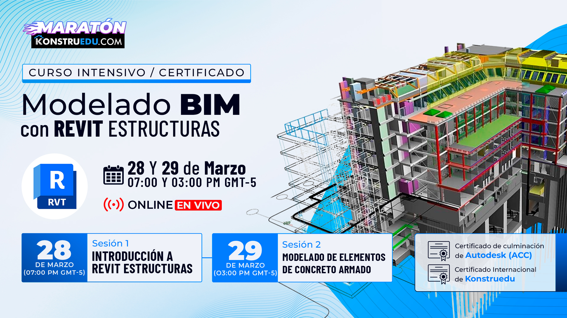 Curso Introductorio de Modelación BIM con Revit Estructuras - Konstruedu